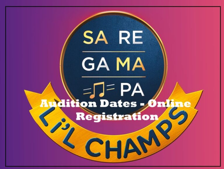Zee SaReGaMaPa Lil Champs Audition 2025 Date, Link