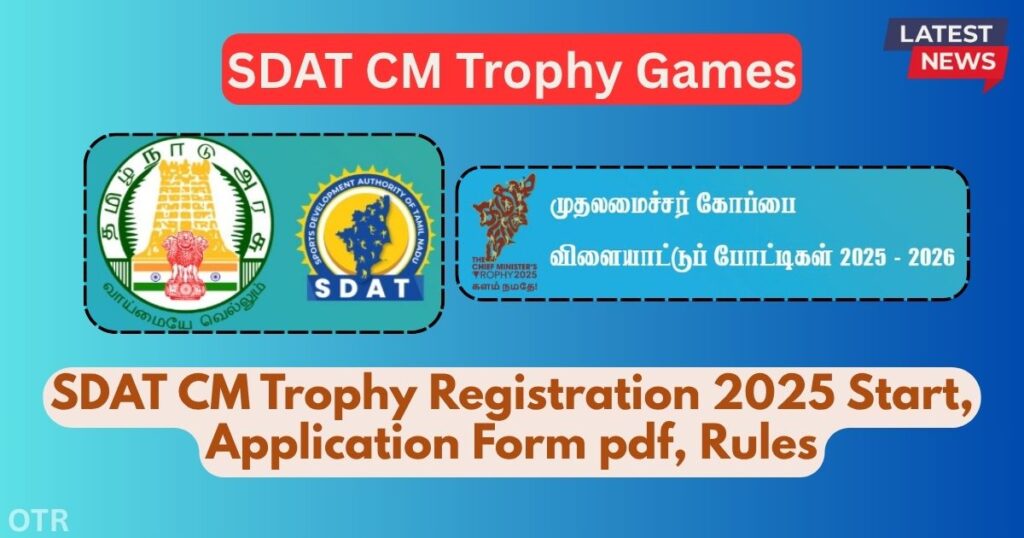SDAT CM Trophy Registration 2025 Start, Application Form pdf, Rules ...